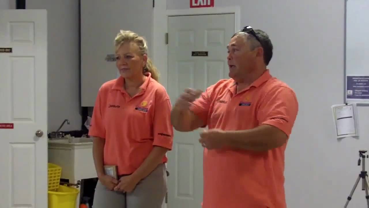 Cindy and John Akey celebrating launch of their new Granicrete business ...