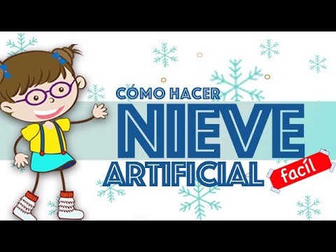 COMO HACER NIEVE EN CASA!! NIEVE ARTIFICIAL CON UN SOLO INGREDIENTE ...