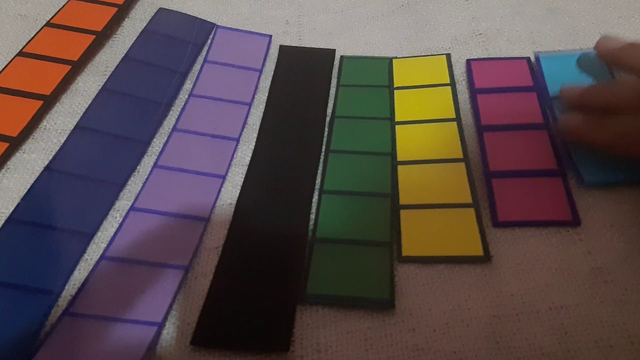 Material Didactico. Elaborar las regletas Cuisonaire - YouTube