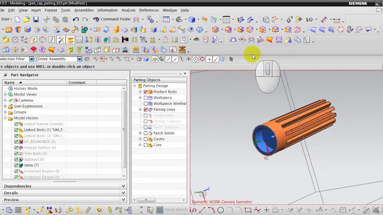 NX mold wizard tutorial_1 - YouTube