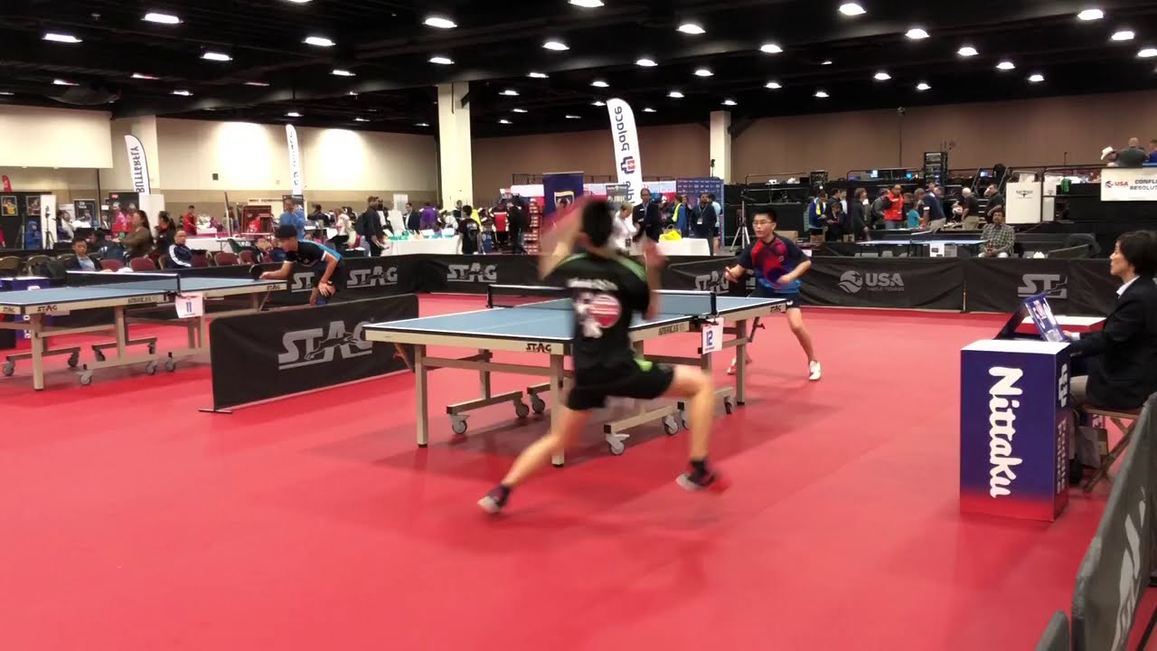 Table Tennis US Open 2019 - Kevin (1949) vs David Qin (2062) - YouTube