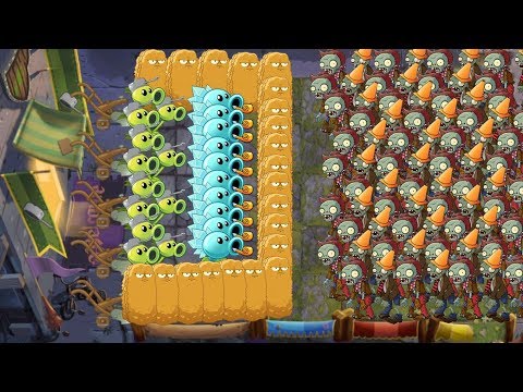 Plants vs Zombies 2 Battlez - Snow Pea and Threepeater vs all Zombies ...