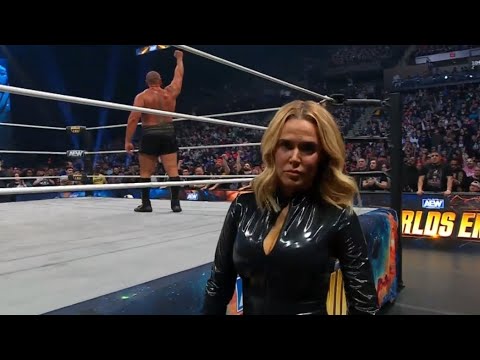 CJ Perry Turns on Andrade El Idolo Join Miro Full Segment AEW Worlds ...