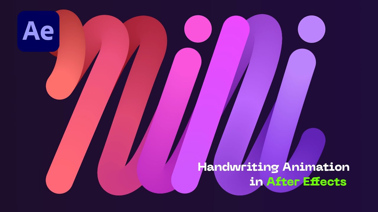 Handwriting Animation in After Effects | iPad Mini Style - YouTube