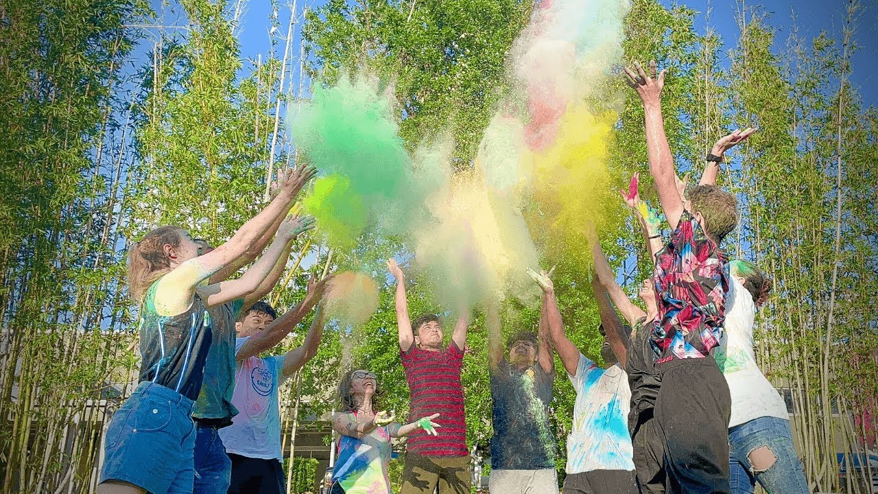 MY FIRST HOLI IN USA!!! - YouTube