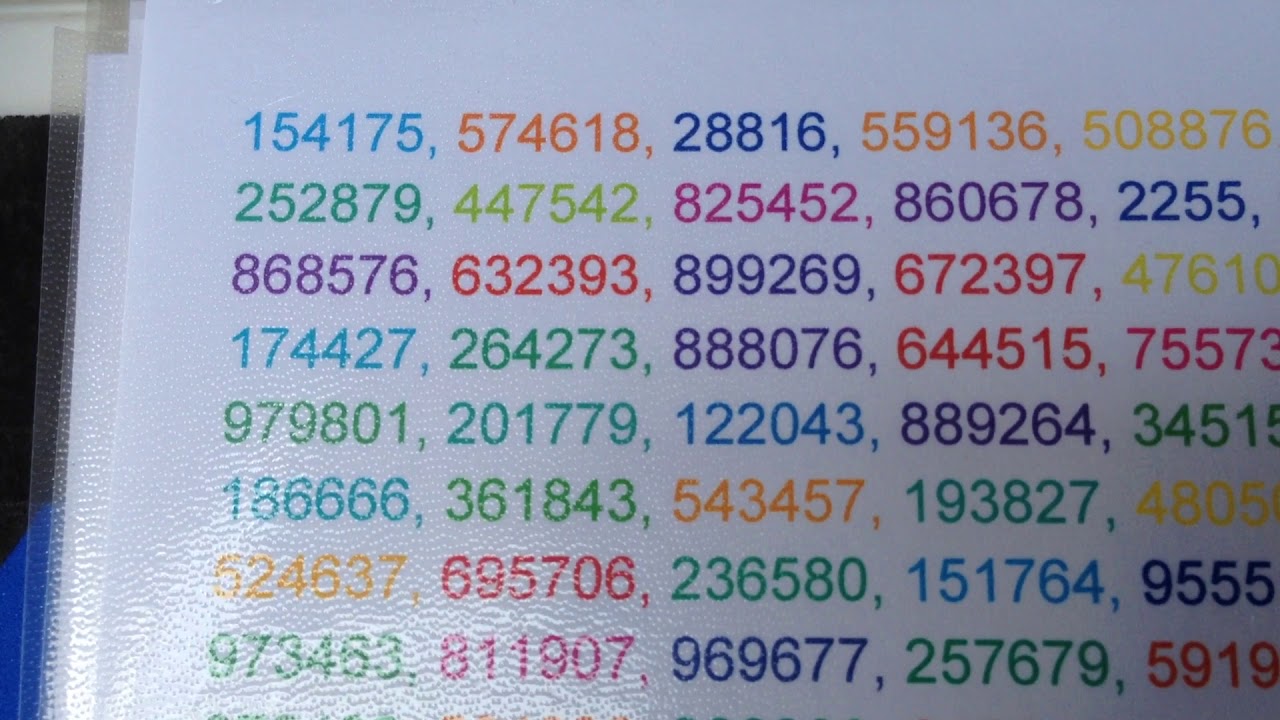 Random Coloured Numbers pages 71-80 - YouTube