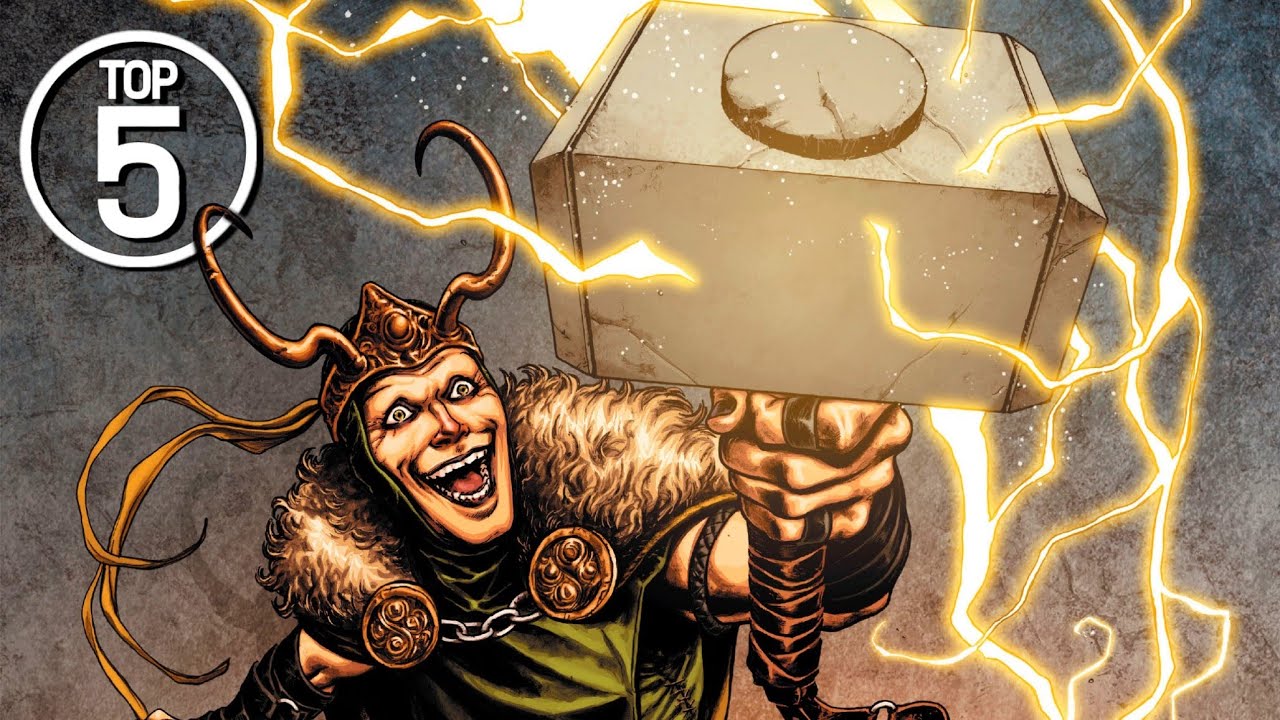 Top 5 Characters who lifted Thor's Mjolnir - YouTube