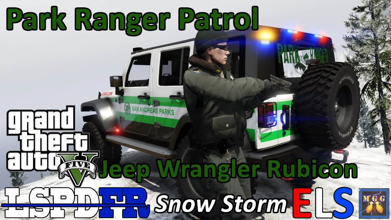 Severe Blizzard Snow Storm - ELS Jeep Wrangler Rubicon Park Ranger ...