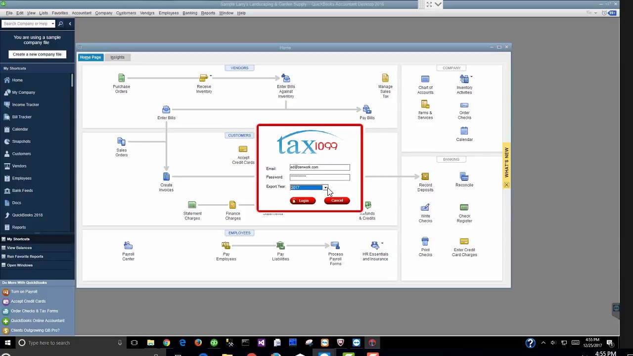 Run Plugin and Import 1099s 2017 - YouTube