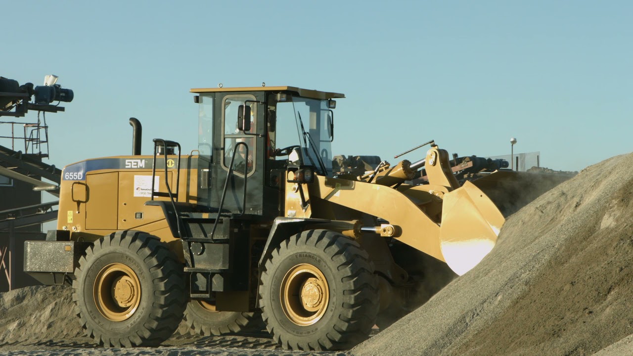 Погрузчик SEM655D | Опыт работы оператора спецтехники - YouTube