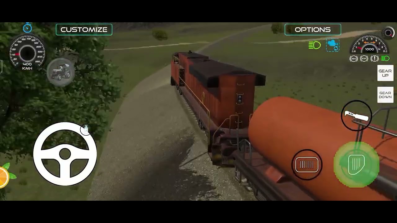 Indian tractor🚜 game and train2 ,, maal gadi ko full speed me la gae ek ...