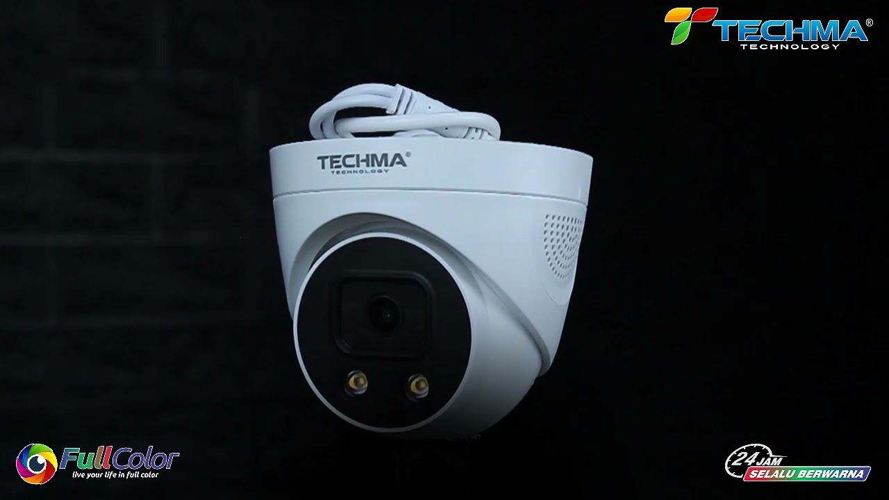 TECHMA INDOOR CAMERA 2MP FULL COLOR 24JAM [PREVIEW] - YouTube