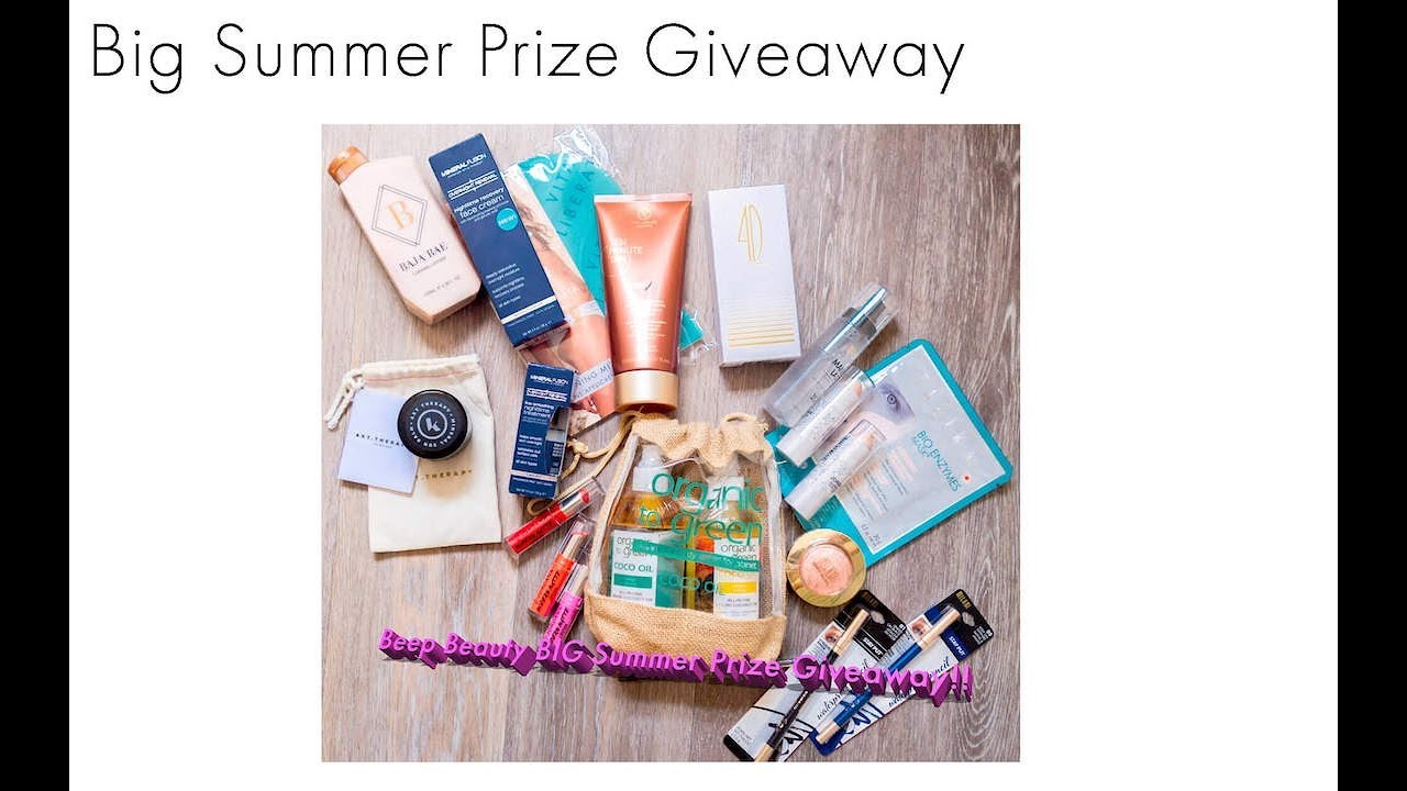 Win beauty prizes in my big summer prize giveaway!! - YouTube