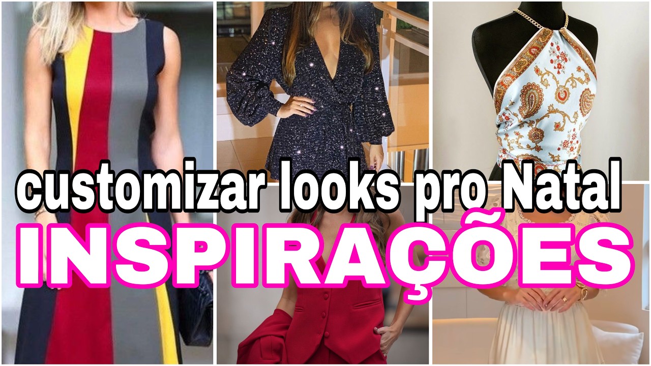 Looks de Natal / Muitas ideias pra customizar ou fazer looks pro Natal ...