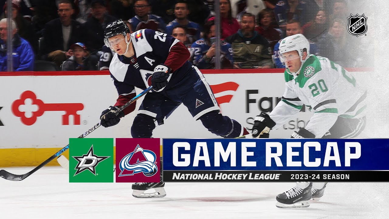 Stars @ Avalanche 2/27 | NHL Highlights 2024 - YouTube