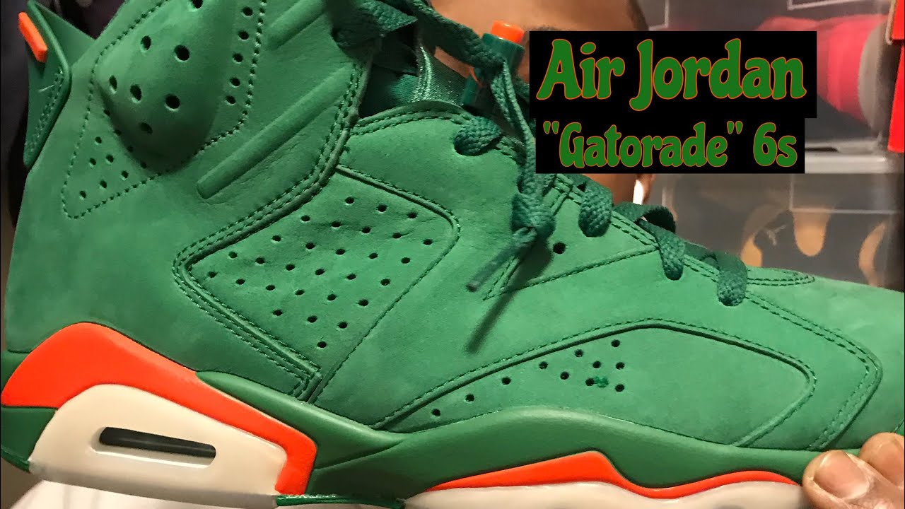 Air Jordan Green “Gatorade” 6s - YouTube