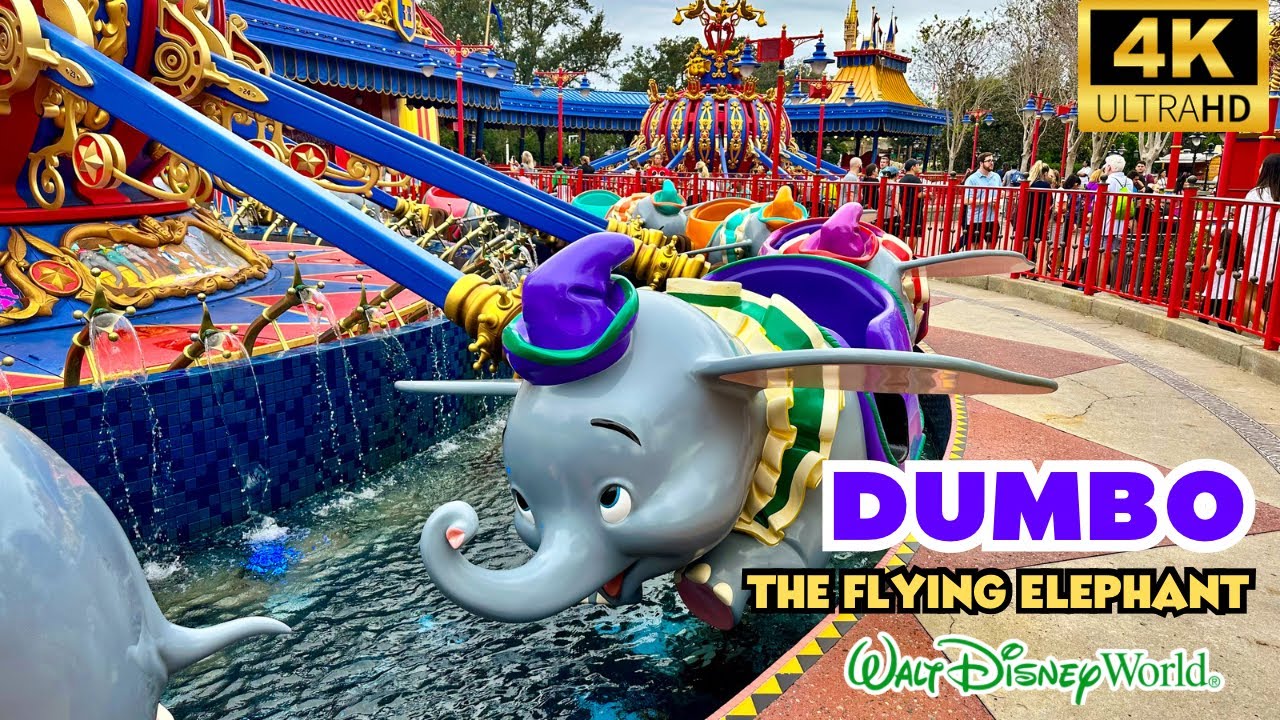 Dumbo the Flying Elephant Full Ride 4K POV Walt Disney’s Magic Kingdom ...