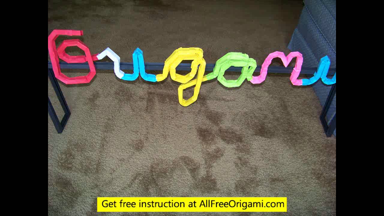 how to make origami letters - YouTube