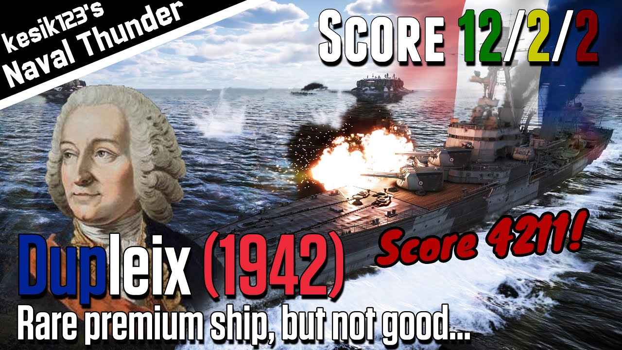 [War Thunder Naval] Rare ship, but not good | Dupleix (1942) : Suffren ...