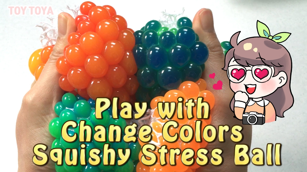 DIY. Play with change colors squishy stress ball. Creative for children ...