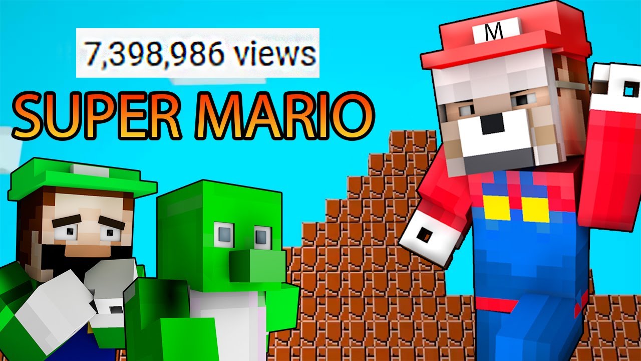 This Minecraft Challenge Made Me 7,398,000+ Views! Super Mario Minigame ...