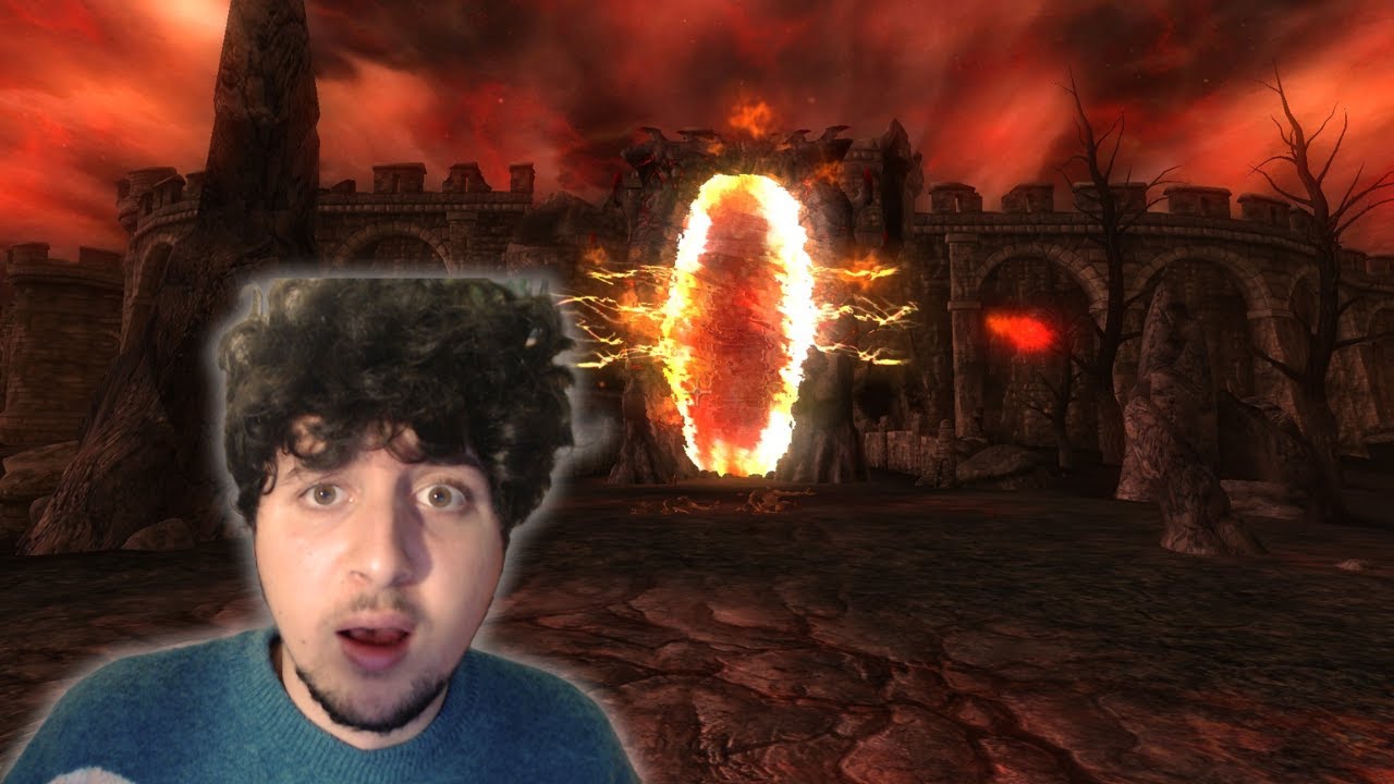 The Elder Scrolls IV Oblivion: Closing The First Oblivion Gate - YouTube