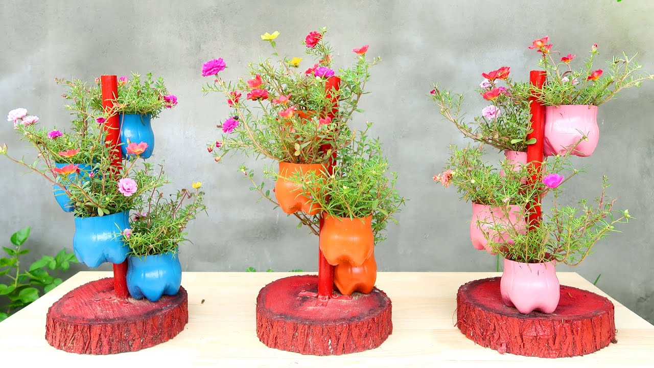 DIY Beautiful Flower Pots for Small Garden and Balcony Garden | TEO ...