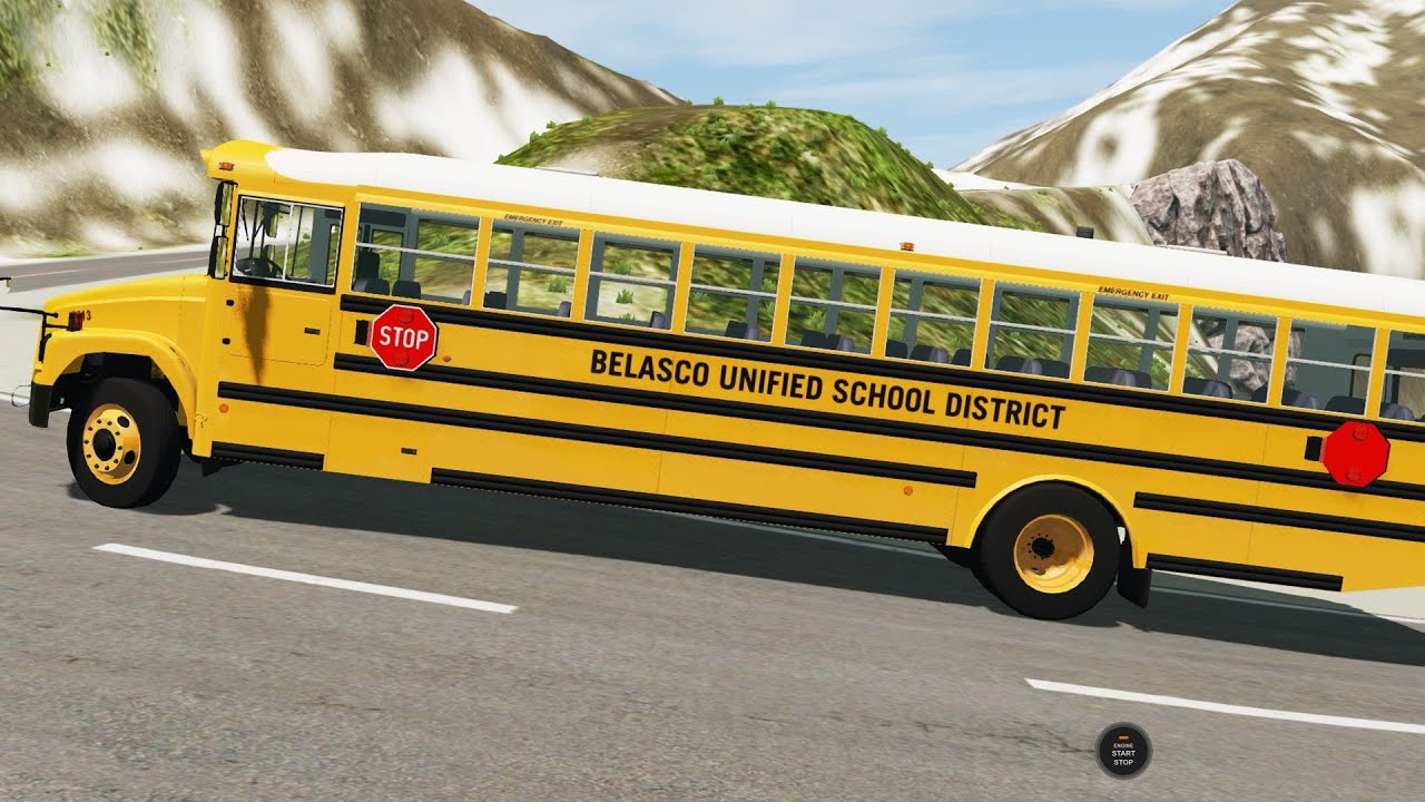 BeamNG Drive - CB 40 School Bus on Mount Danger Part 2 - YouTube