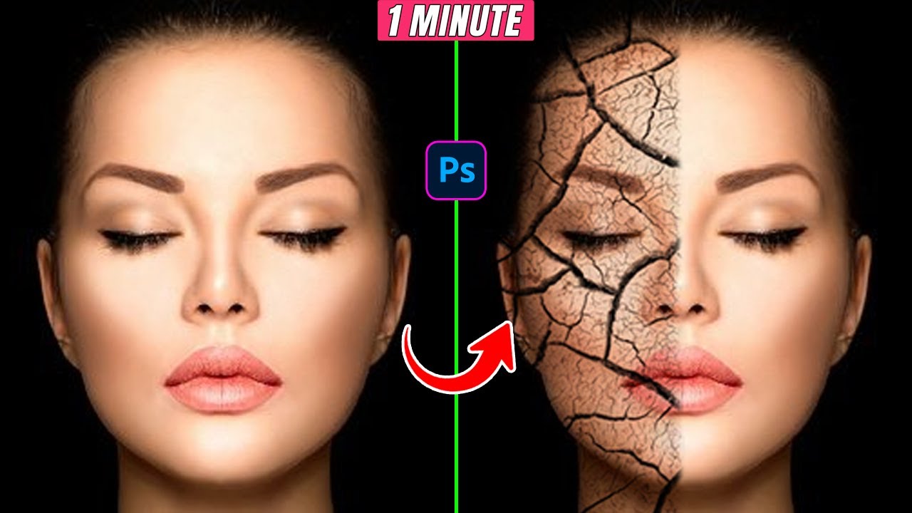 Photo manipulation 2023 | Create soil effect in a face - YouTube