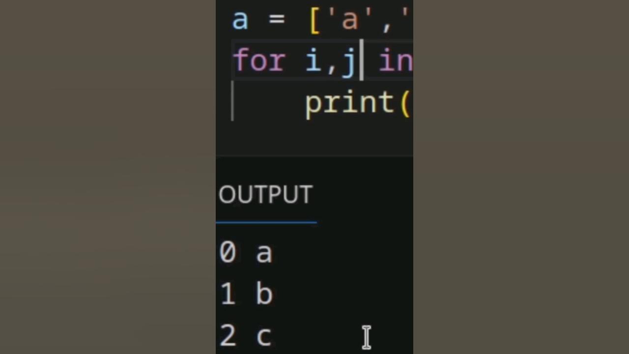 Python Enumerate Python Enumerate Programming Coding Youtube