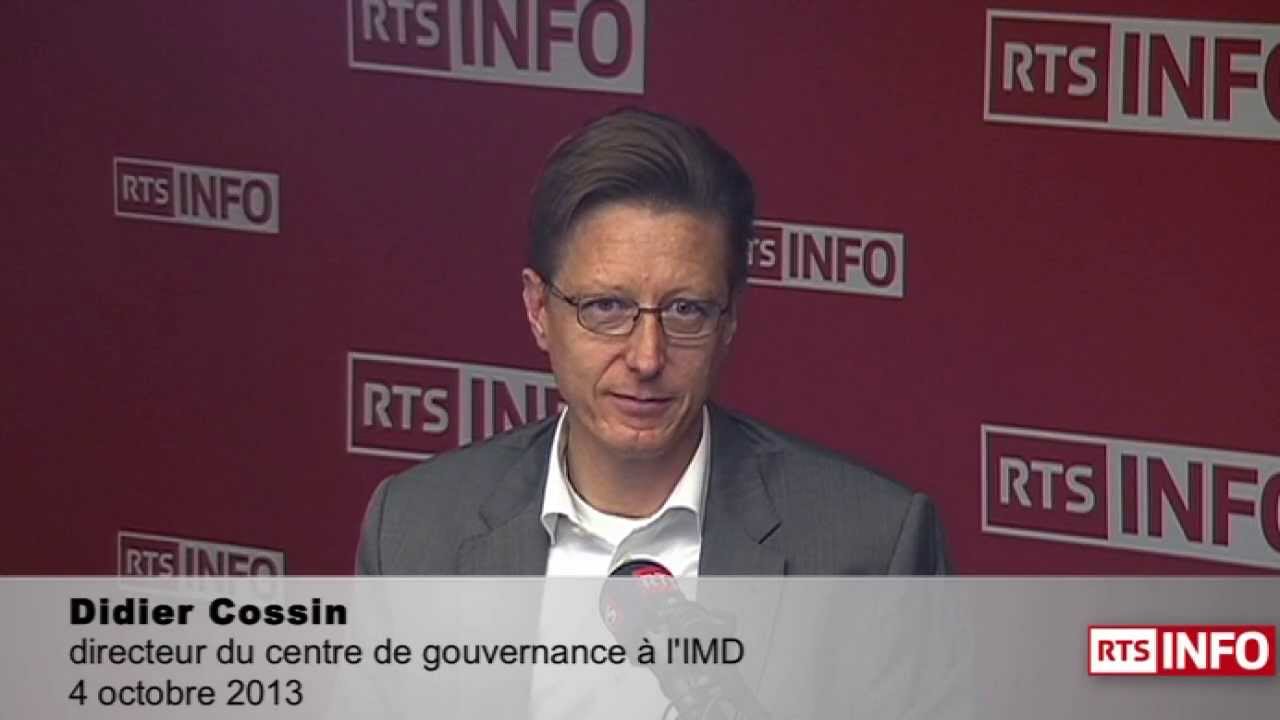L'invité de la rédaction - Didier Cossin, directeur du centre de ...