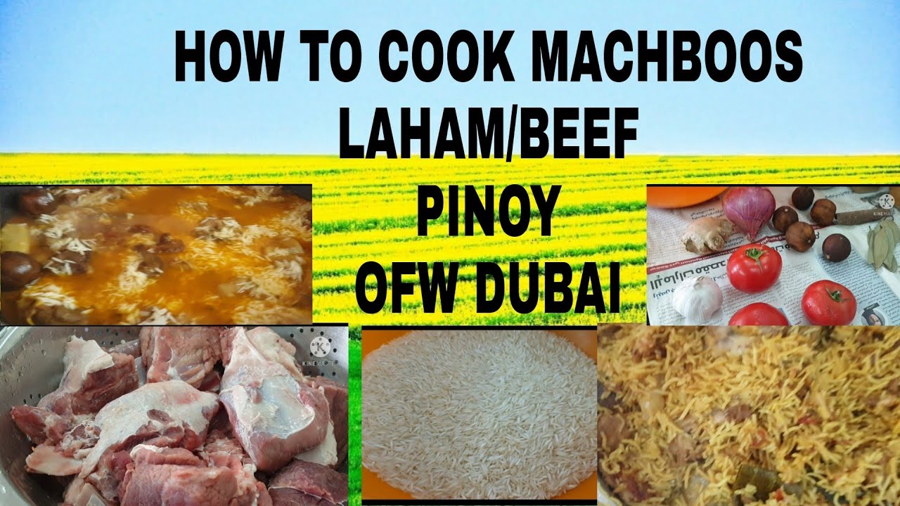HOW TO COOK LAHAM/BEEF MACHBOOS PINOY OFW DUBAI - YouTube