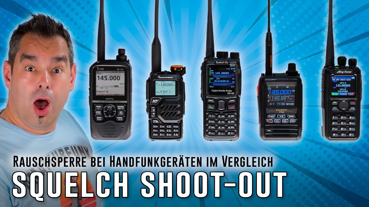 Squelch Shoot-Out 🤠 Rauschsperre bei Handfunkgeräten im Test - YouTube
