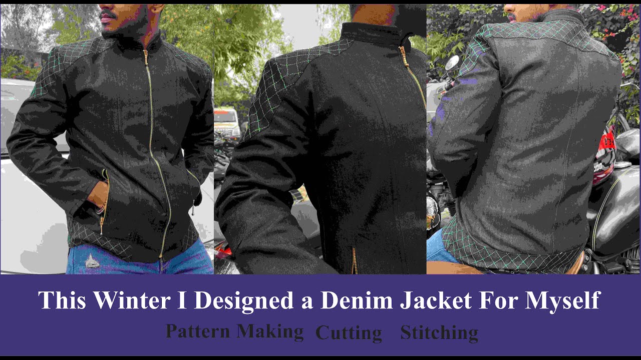 Denim Jacket Cutting and Stitching | A complete guide from Pattern to ...