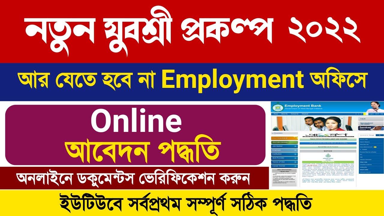 Employment bank new apply online 2022 | Yuvashree form fill up online ...