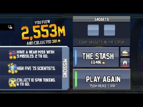 Jetpack Joyride gameplay #10 ps4 - YouTube