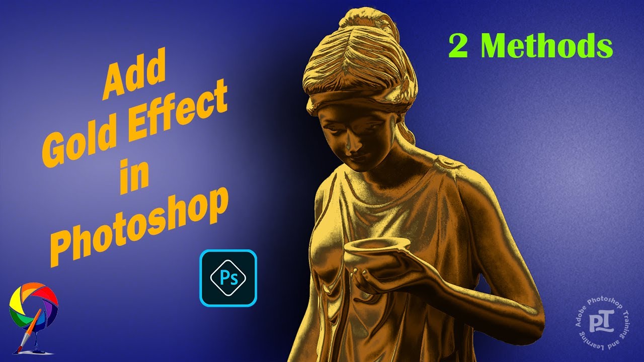 How to Add Gold Effect in Photoshop - YouTube