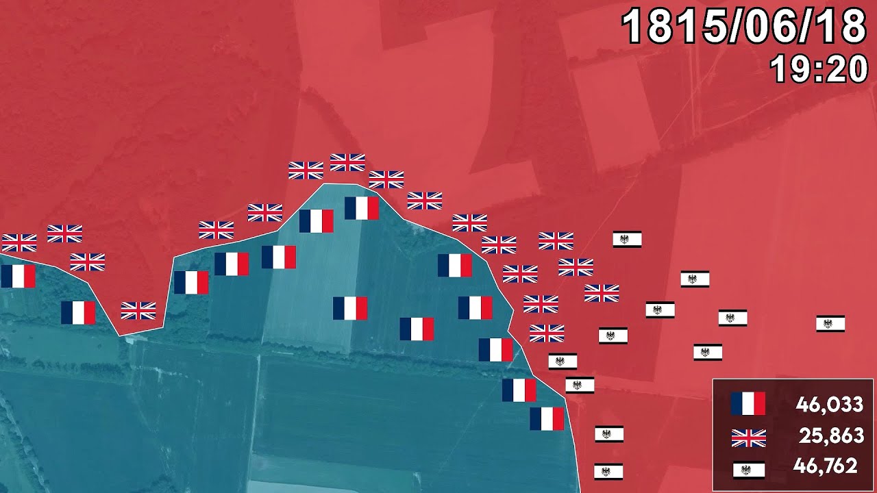 Battle of Waterloo using Google Earth - YouTube