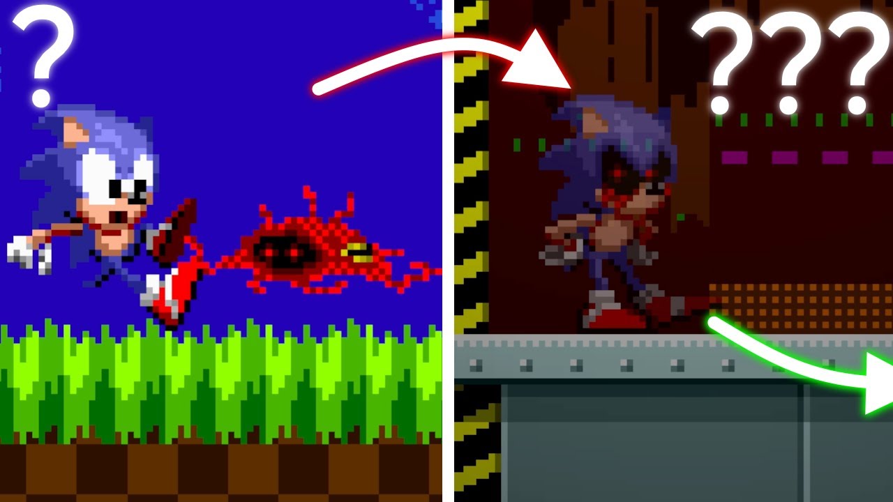 Sonic.exe v.2 ~ Sonic Fan Games gameplay - YouTube