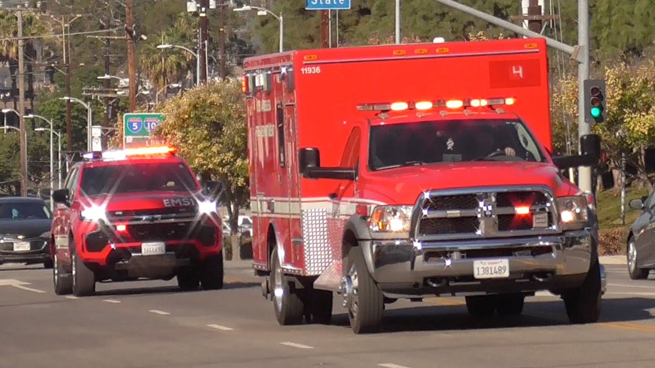 LAFD Rescue 4 & EMS 1 Transporting - YouTube