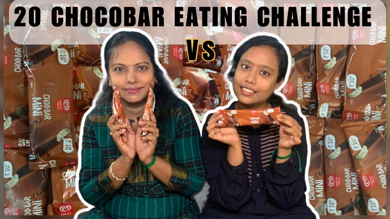 Eating 20 chocobar icecream in 10 minutes 🍨- Challenge with Amma - YouTube