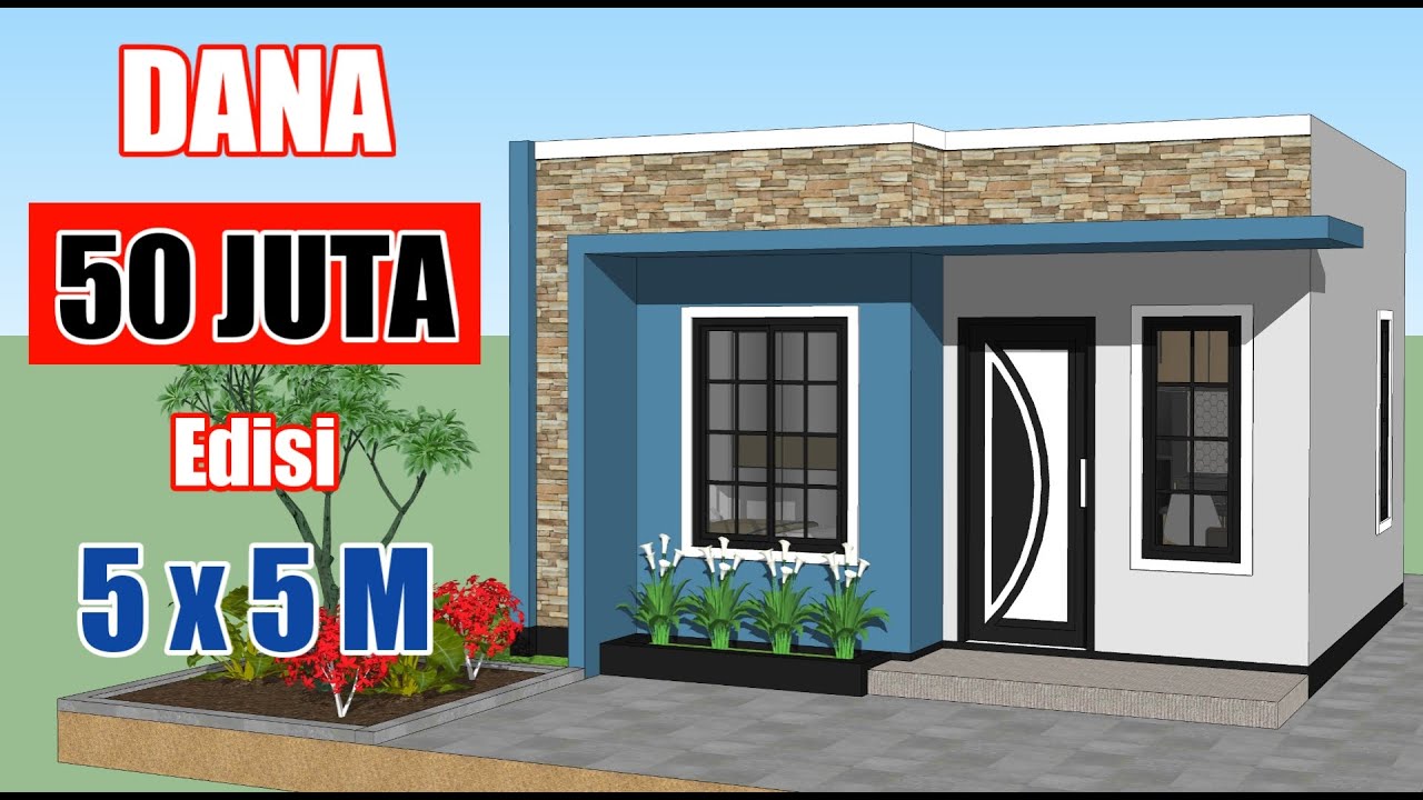 Bangun Rumah dengan BUDGET 50 Jutaan Edisi 5x5 Meter - YouTube