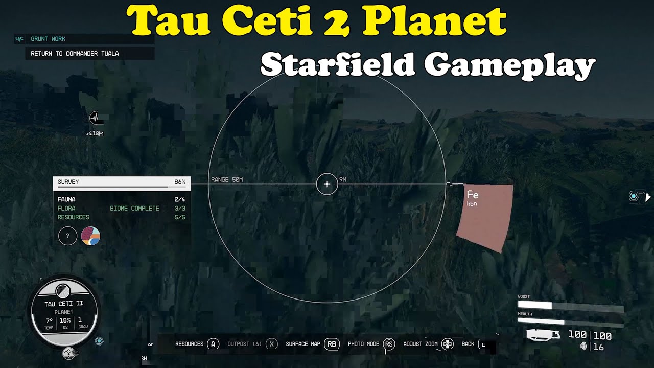 Tau Ceti 2 Planet - Starfield Gameplay - XBOX Series X - YouTube