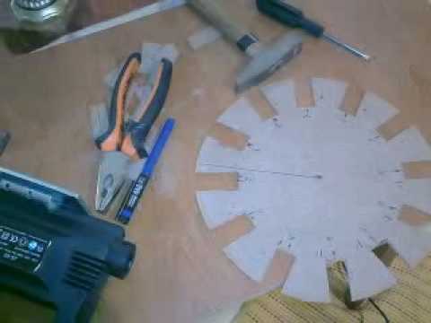 build homemade axial flux alternator 1 - YouTube