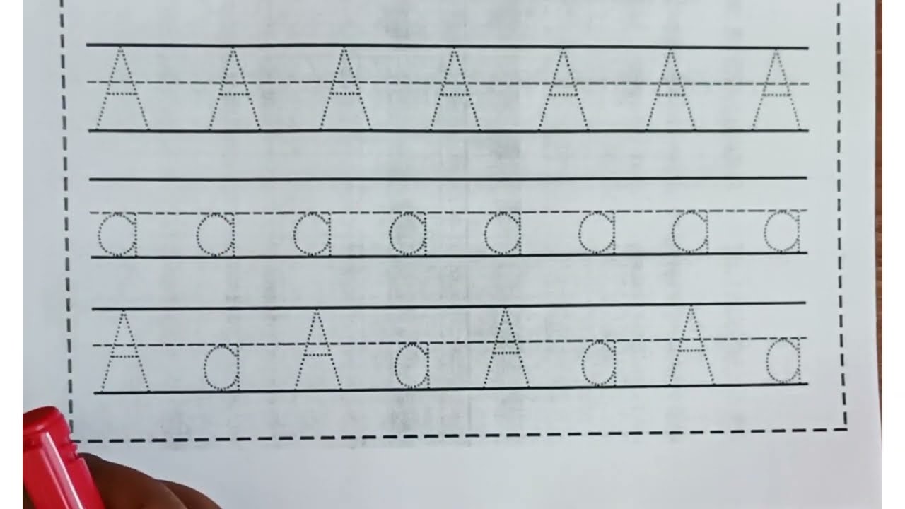 Tracing capital and small letter and color for kids 😊 writing abc ...