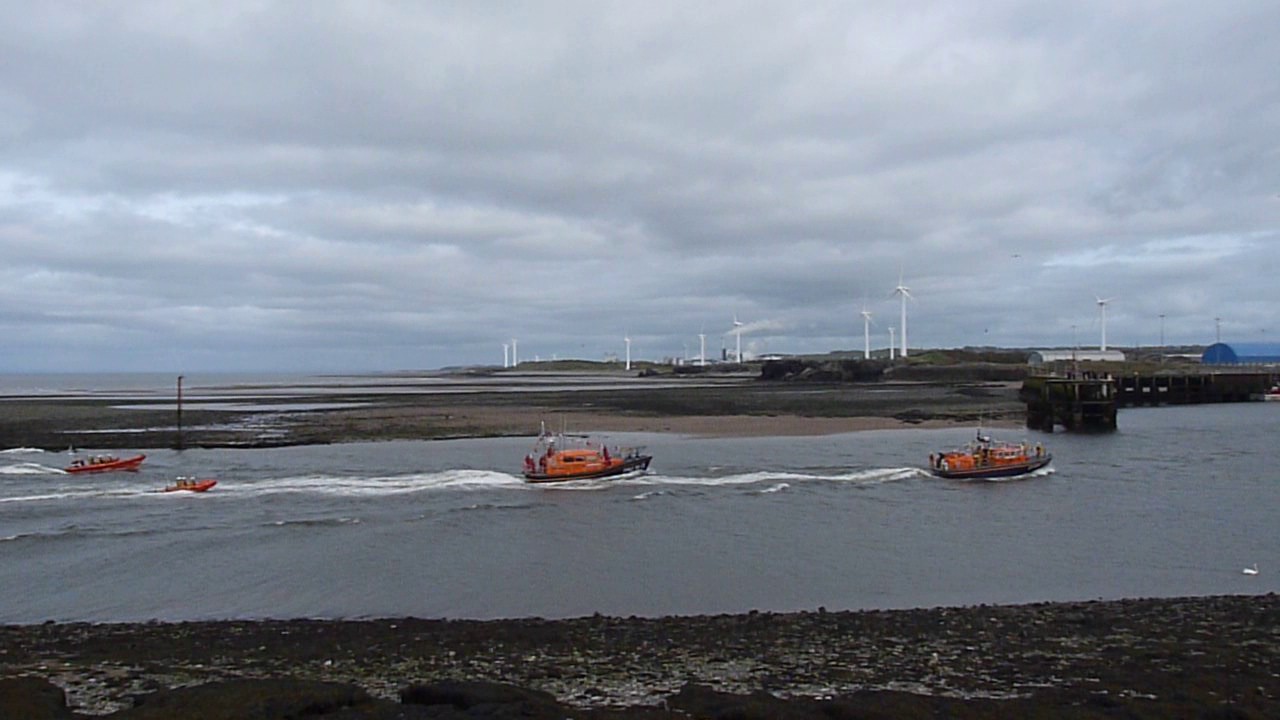 Lifeboat 13- 19 arrival at Workington - YouTube