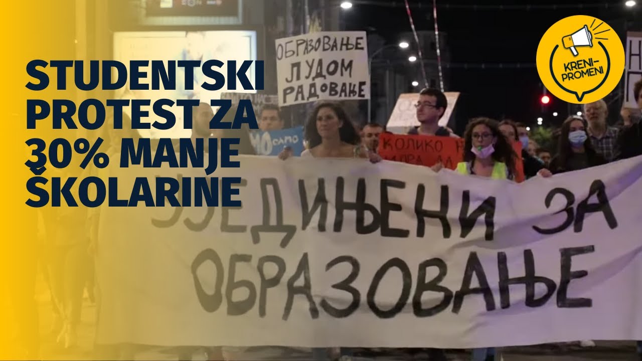 Ujedinjeni Za Obrazovanje - Studentski Protest 30% Manje Školarine ...