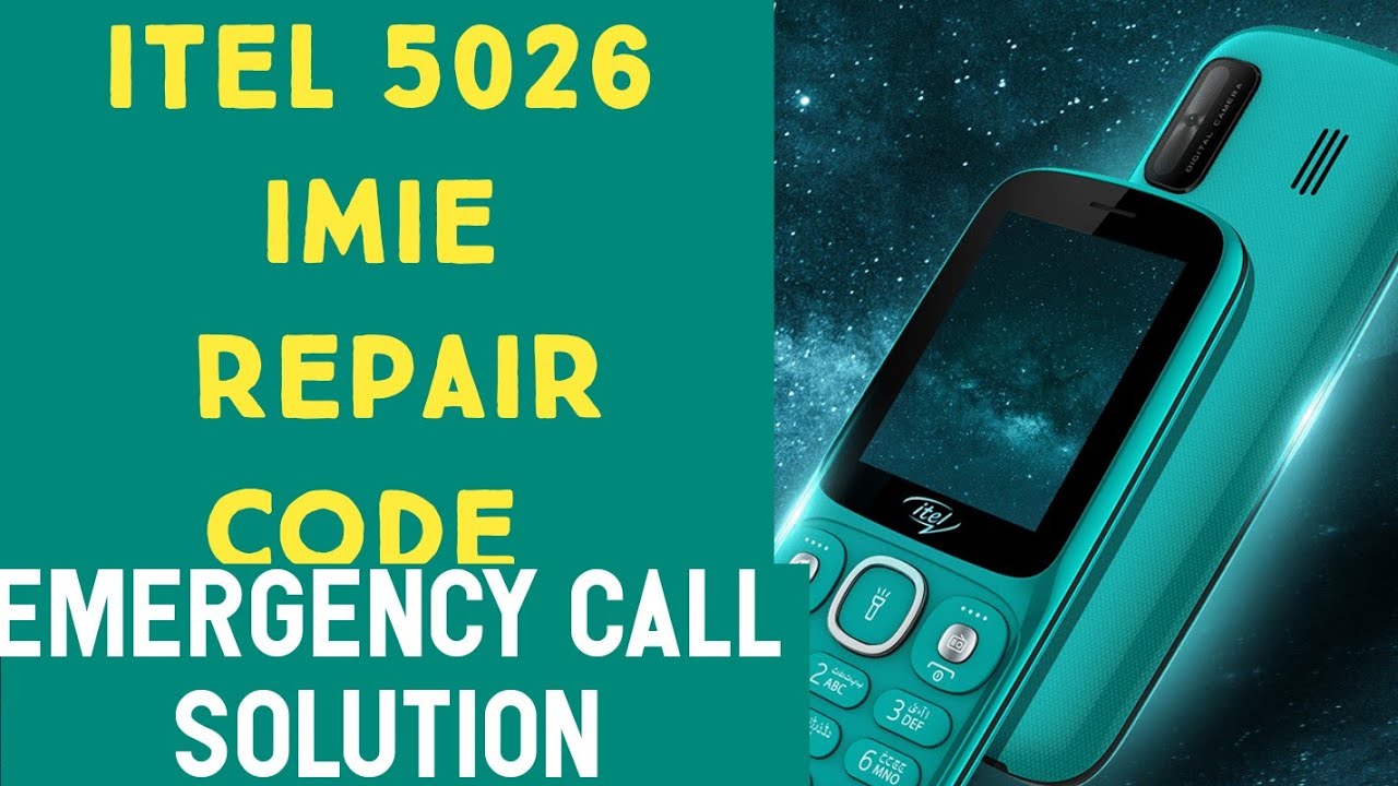 itel 5026 imie number repair||imie change code|| emergency call problem ...