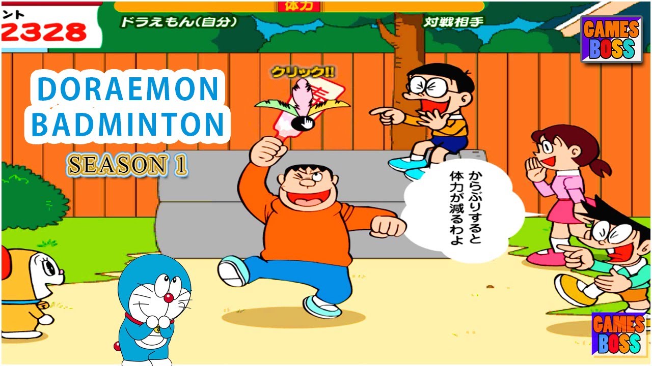 Doraemon Badminton .. Awesome Game For Kids... - YouTube