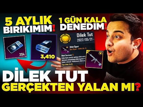5 AYLIK BİRİKİMİMİ DİLEK İÇİN HARCIYORUM! DOĞRU MU? PUBG Mobile